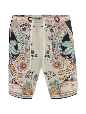 Just Cavalli Printed Drawstring Shorts
