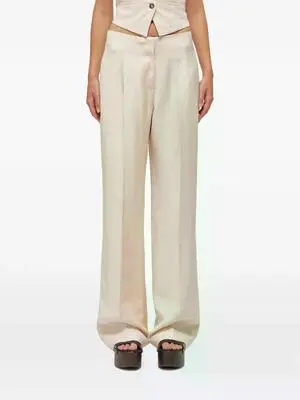 BLUGIRL Pleated Wide-leg Trousers