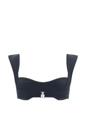 Magda Butrym Wide-strap Bikini Top - Blue