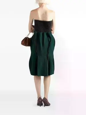 Prada Shetland Wool Midi Skirt - Green