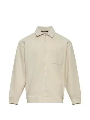 C.P. COMPANY 10/2 Zip-up Collared Sweatshirt - Neutrals