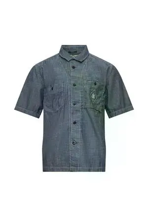 C.P. COMPANY Chambray Short Sleeve Button Shirt