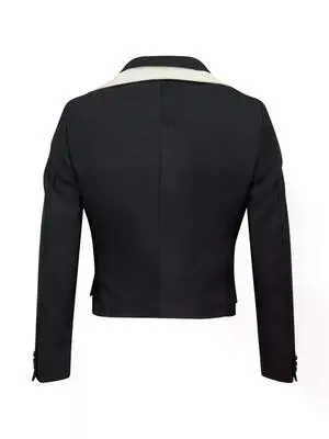 Comme Des Garçons Chest-panel Cropped Dinner Jacket