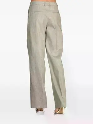 PT TORINO Pleated Straight-leg Trousers - Neutrals