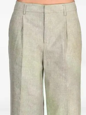 PT TORINO Pleated Straight-leg Trousers - Neutrals