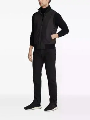 Polo Ralph Lauren Logo-embroidered Reversible Gilet - Black