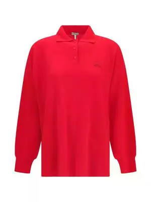 Loewe Logo-embroidered Polo Sweater