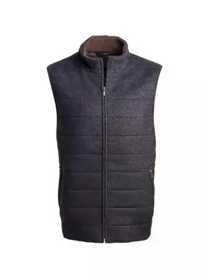 FIORE DI NAPOLI Quilted Zip-front Gilet