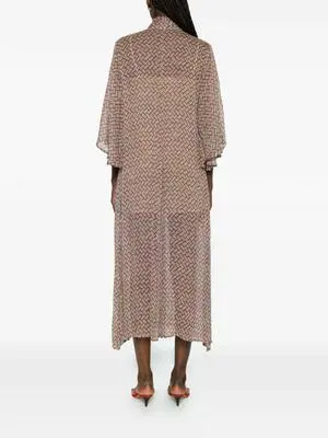 SIYU Geometric-print Midi Dress