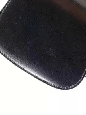 Gucci Bamboo 1947 Top Handle Leather Super Mini Crossbody Bag - Black