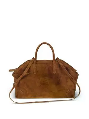 Ash Jaqueline Suede Shoulder Bag With Logo Plaque