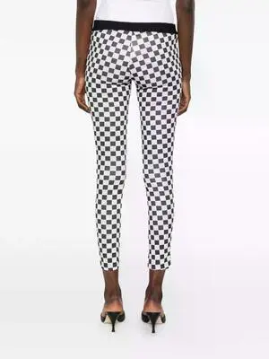The Artistylist Checkerboard-print Cropped Trousers