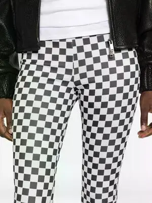 The Artistylist Checkerboard-print Cropped Trousers