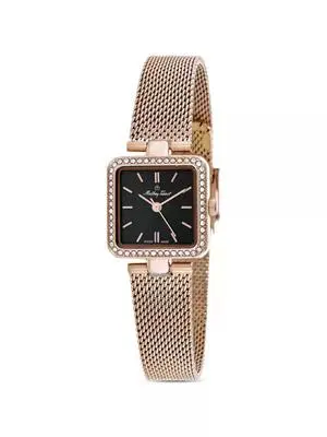 MATHEY TISSOT Fleury Xiv Crystal-embellished 23mm Watch - Black