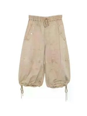 Co Collection Garment-dyed Crop Trousers