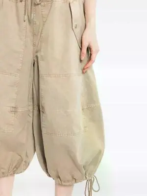 Co Collection Garment-dyed Crop Trousers