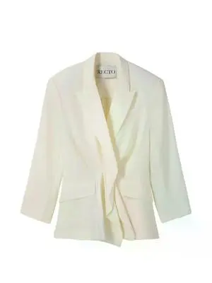 RECTO Draped-detail Blazer