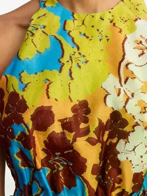 ALEMAIS Splice Floral-print Cropped Top
