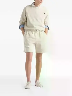 Prada Cotton Crew-neck Sweatshirt - Neutrals