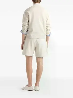 Prada Cotton Crew-neck Sweatshirt - Neutrals
