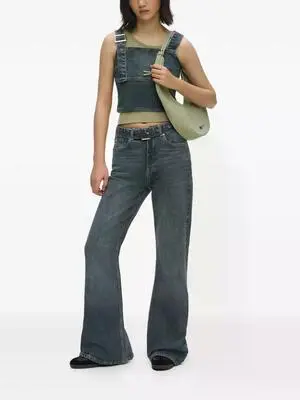 Karl Lagerfeld Belted Flared Jeans