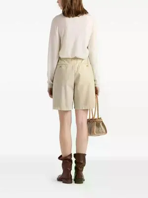 Prada Garment-dyed Old Gabardine Bermuda Shorts