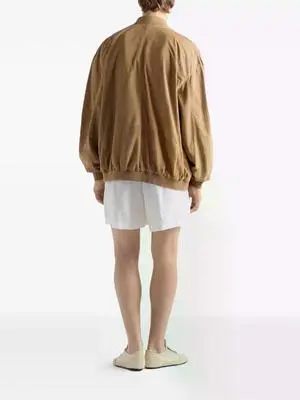 Prada Suede Bomber Jacket - Brown