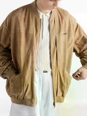 Prada Suede Bomber Jacket - Brown