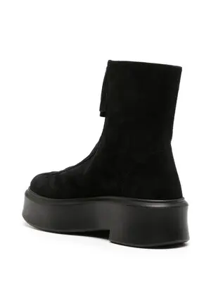 THE ROW Zipped Leather Boots