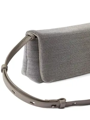 Brunello Cucinelli Leather Crossbody Bag - Grey