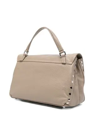 ZANELLATO Postina Daily Giorno Small Leather Handbag - Grey