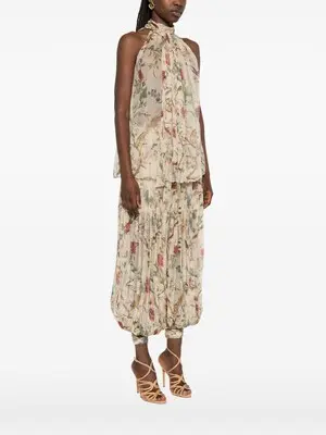 INTO THE EAST Printed Silk Blouse