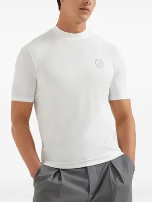 Brunello Cucinelli Logo Cotton T-shirt