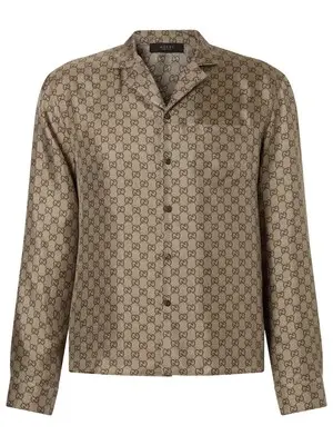 Gucci Bowling Shirt - Beige