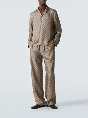 Gucci Bowling Shirt - Beige