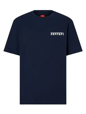FERRARI Cotton T-shirt With Logo