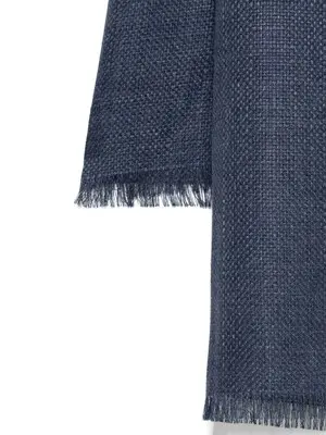 Brunello Cucinelli Linen Scarf - Blue