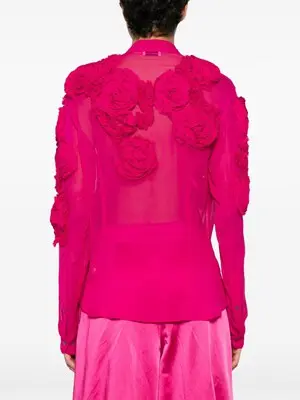 Dries Van Noten Chowsa Embroidered Blouse - Pink