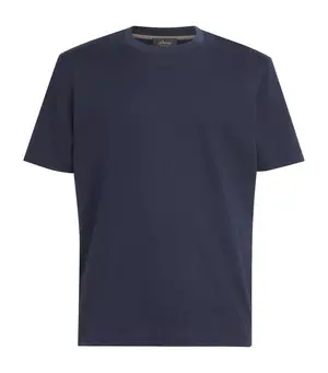 Brioni Cotton Short-sleeve T-shirt - Blue