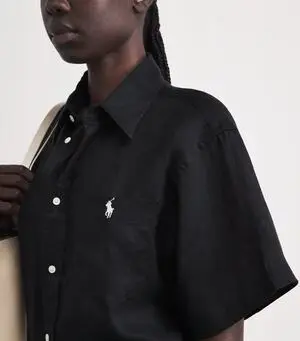 Polo Ralph Lauren Linen Oversized Shirt - Black