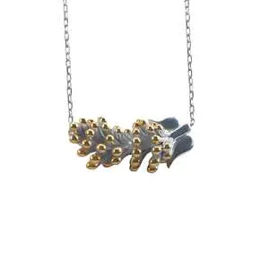 LAVANTA Mira Silver Necklace - Gray