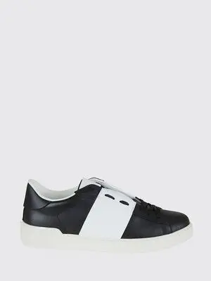 Valentino Garavani Open Leather Sneakers - Black 1