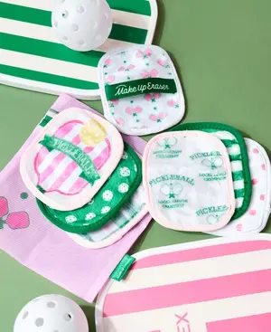 MAKEUP ERASER 9-pc. Pickleball Reusable Makeup Wipe Set