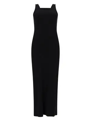 MSGM Viscose Long Dress - Black