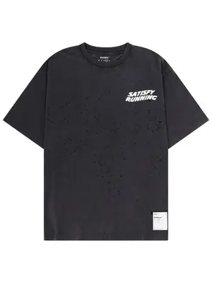 Satisfy T-shirt Con Logo - Black