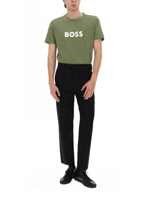BOSS Chino Pants With Drawstring - Black