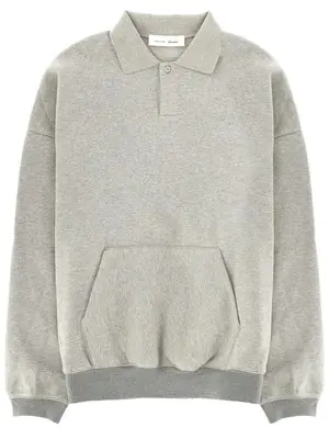 Fear Of God Felpa "signature 90's" Con Colletto Polo - Grey