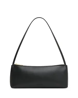 MANSUR GAVRIEL Gaia Leather Baguette Shoulder Bag - Black