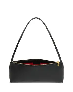 MANSUR GAVRIEL Gaia Leather Baguette Shoulder Bag - Black