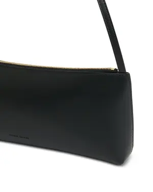 MANSUR GAVRIEL Gaia Leather Baguette Shoulder Bag - Black